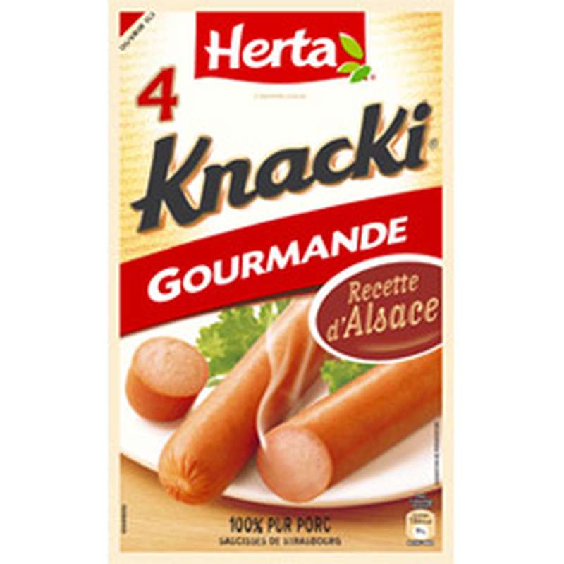 Knacki Gourmande, Herta (x 4, 280 g) | La belle vie : Changez votre ...