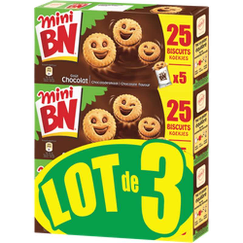 Mini BN au chocolat LOT DE 3, LU (3 x 175 g) | La belle vie : Changez ...