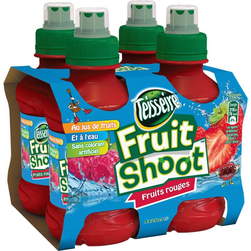 Fruit Shoot fruits rouge, Teisseire (4 x 20 cl) | La belle vie ...