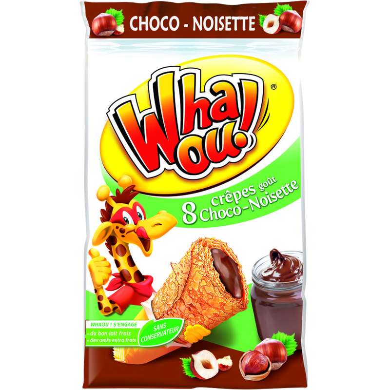 Crêpes Whaou choco-noisettes (x 8, 256 g) | La Belle Vie : Courses en ...