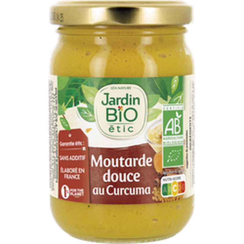 Moutarde douce au curcuma BIO, Jardin Bio étic (210 g) | La Belle Vie ...