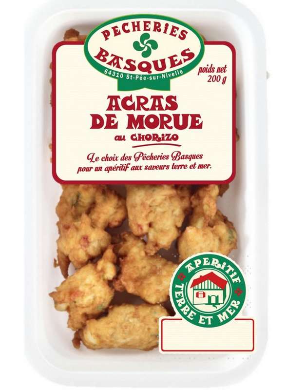 Acras de Morue au Chorizo, Pêcheries Basques (200 g) | La Belle Vie : Courses en Ligne ...
