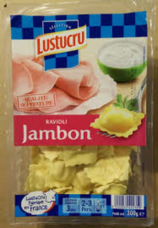 Ravioli jambon, Lustucru (300 g) | La Belle Vie : Courses en Ligne ...