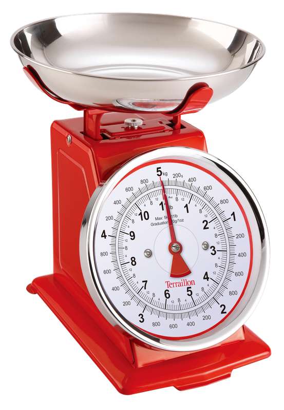 Balance de cuisine mécanique Trad 500 Rouge, Terraillon | La Belle Vie ...