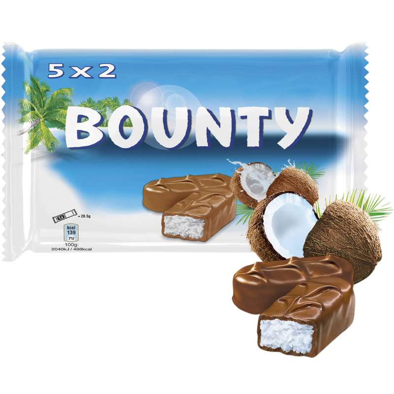 Bounty (5 x 2 barres, 285 g) | La belle vie : Changez votre vision des ...