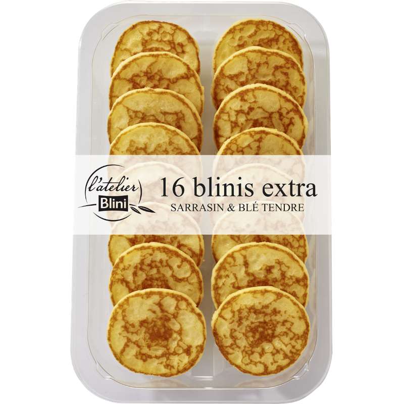 Mini blinis extra, L'atelier Blini (x 16, 165 g) | La belle vie ...