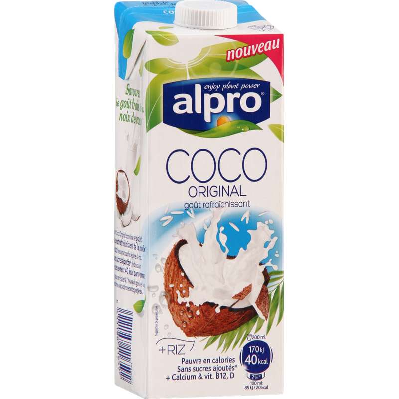 Boisson à base de coco et riz, Alpro (1 L) | La belle vie : Changez ...