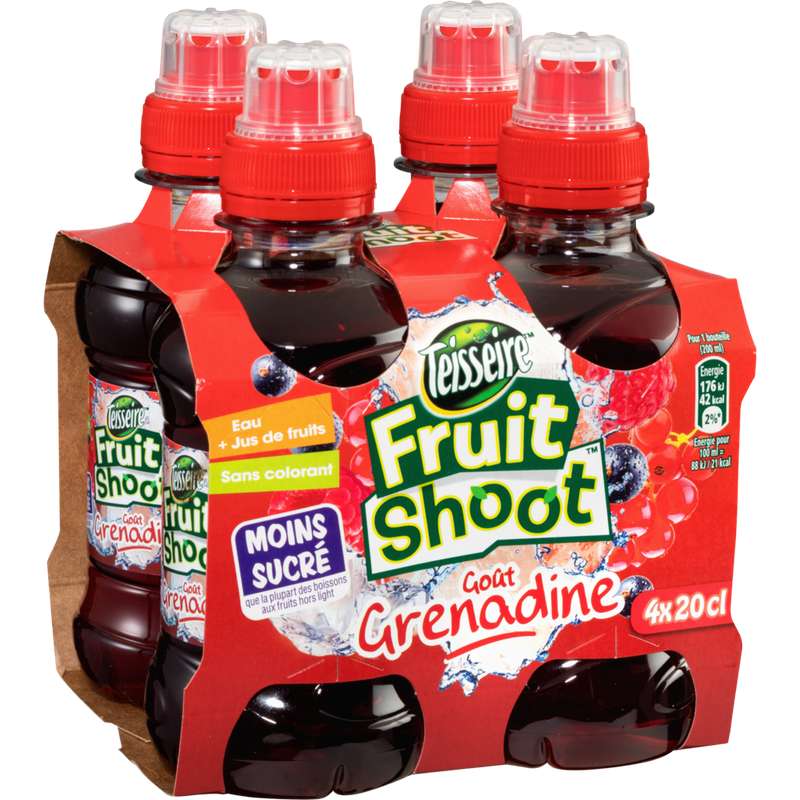 Pack de Fruit Shoot grenadine, Teisseire (4 x 20 cl) | La belle vie ...