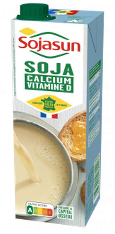 Boisson de soja Calcium et Vitamine D, Sojasun (1 L) | La belle vie ...