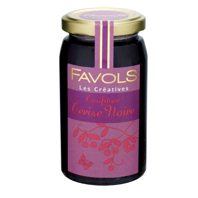 Confiture de cerise noire 100% fruits, Favols (250 g) | La Belle Vie ...