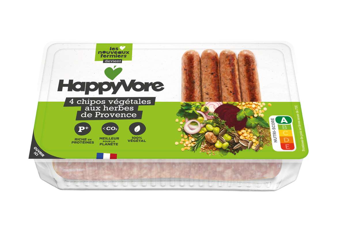 Chipos végétales aux herbes de Provence, HappyVore (x 4, 200 g - ex Les ...