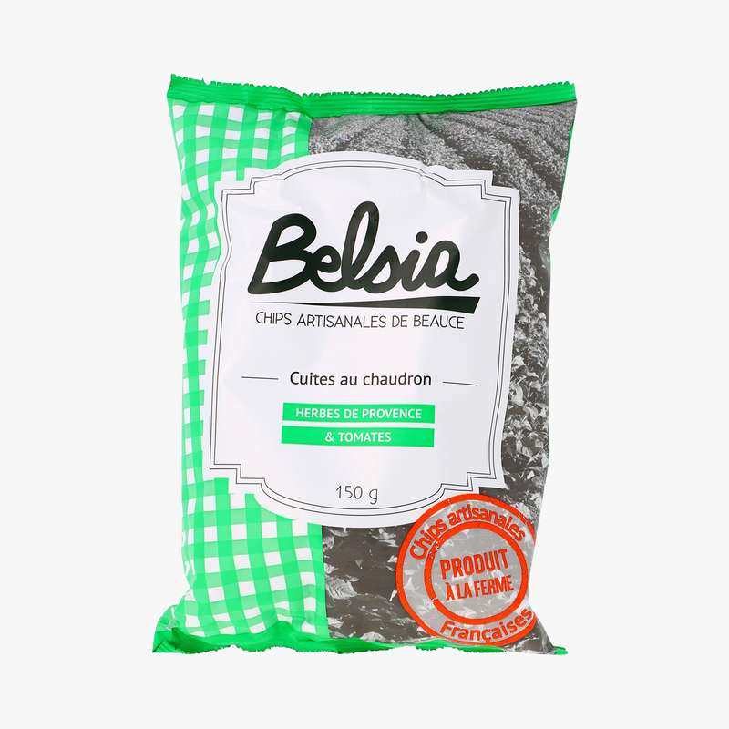 Chips artisanales de Beauce aux herbes de Provence et aux tomates ...