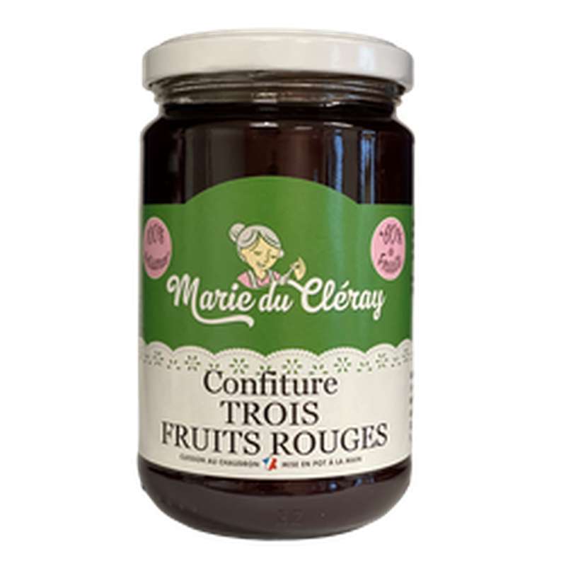 Confiture de trois fruits rouges, Marie du Cléray (350 g) | La Belle ...