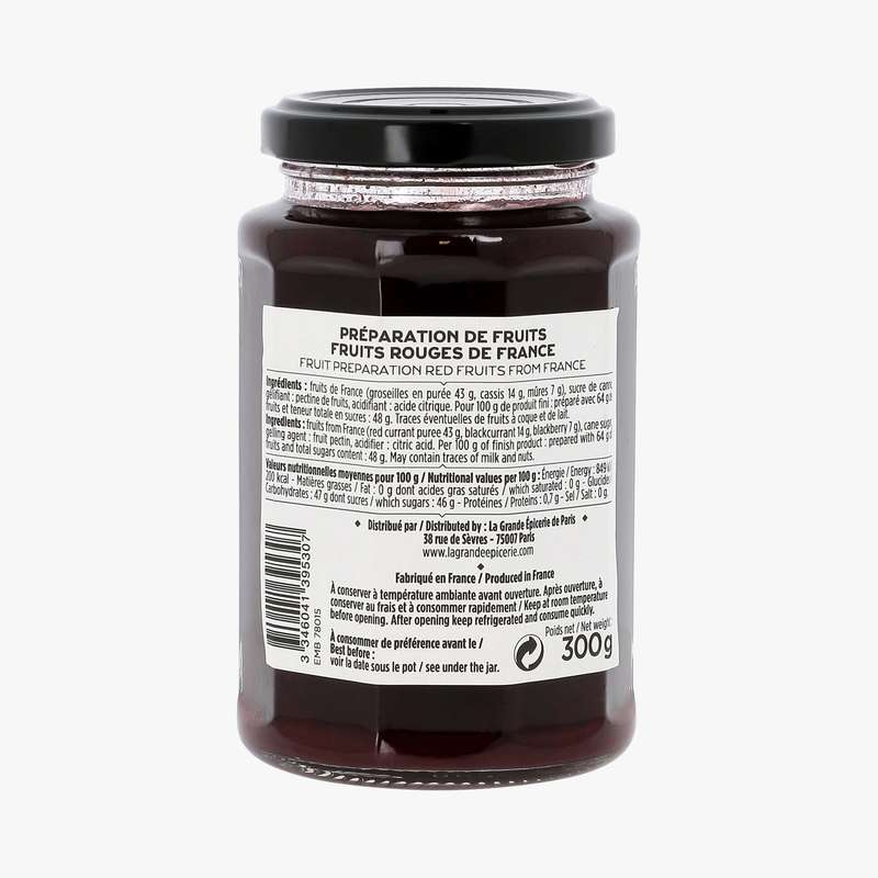 Confiture aux 3 fruits rouges de France, La Grande Epicerie de Paris ...