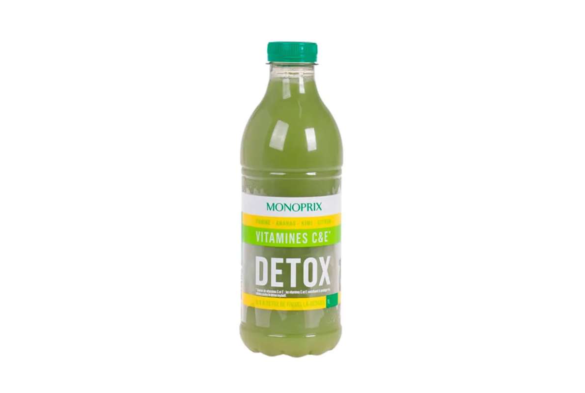 Jus detox vitamines C&E, pomme ananas kiwi citron, Monoprix (1L) | La ...