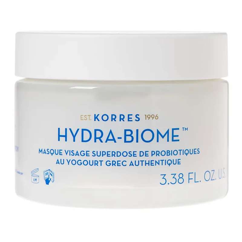 Masque Hydra-Biome Super dose probiotiques & yaourt grec, Korres (100 ...