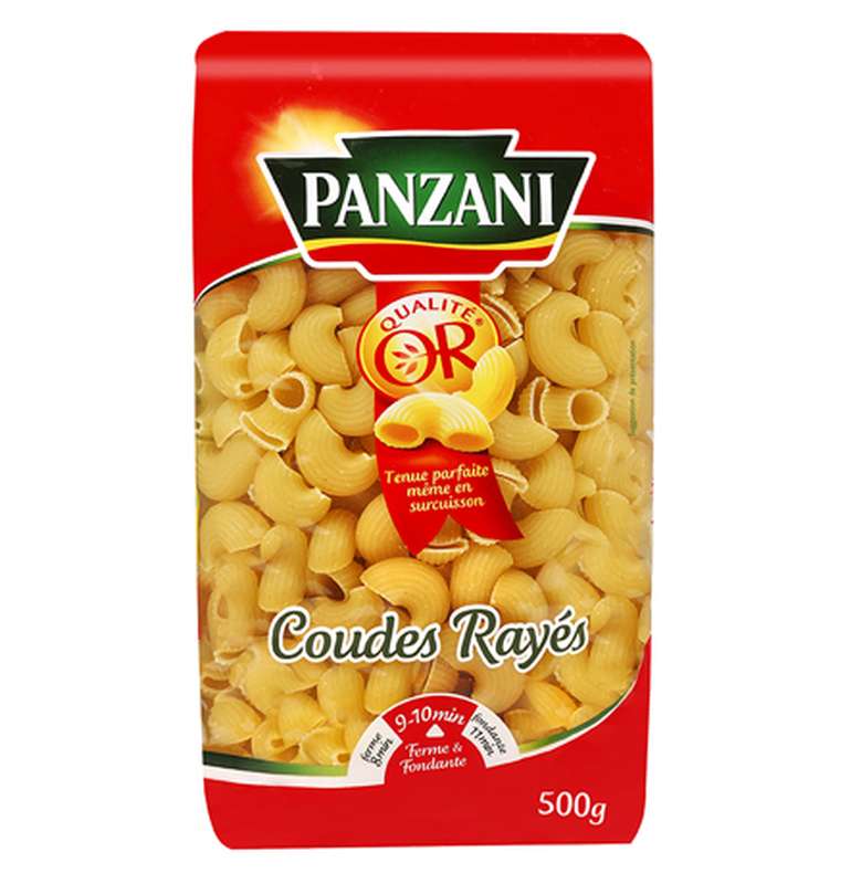Coudes rayés, Panzani (500 g) | La belle vie : Changez votre vision des ...