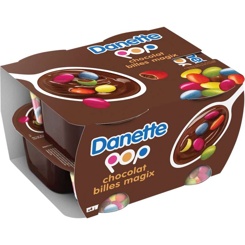 Danette pop chocolat billes magix (4 x 120 g) | La belle vie : Changez ...