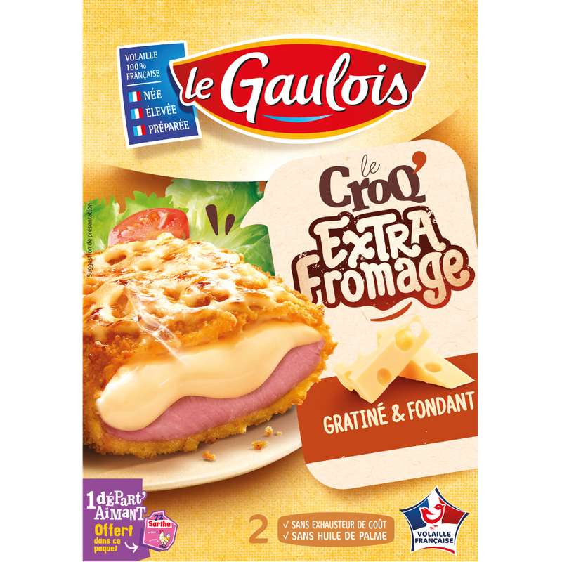 Croq' extra fromage, Le Gaulois (x 2, 200 g) | La belle vie : Changez ...
