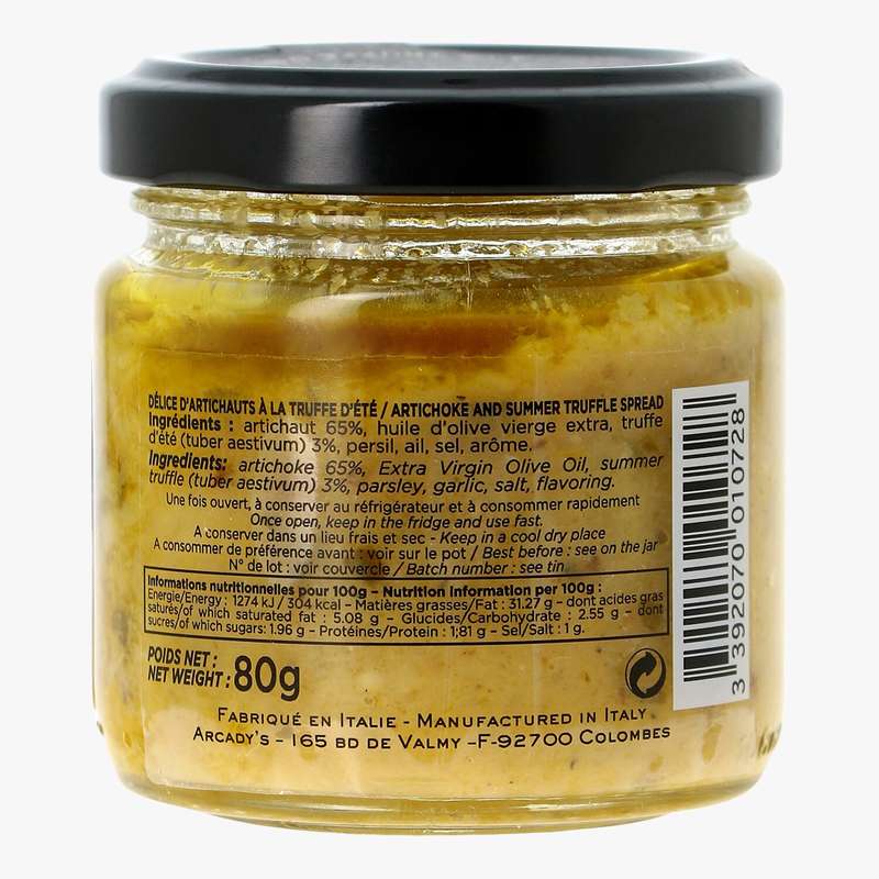 Délice d'artichauts à la truffe d'été, Artisan de la truffe (80g) | La ...