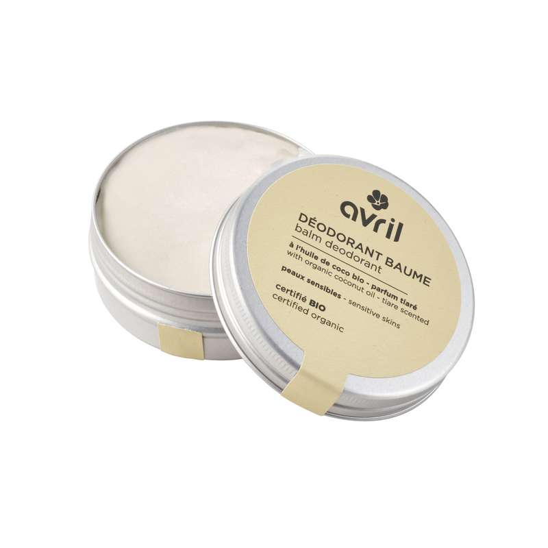 Déodorant baume Peaux sensibles Parfum Tiaré certifié BIO, Avril (75 g ...