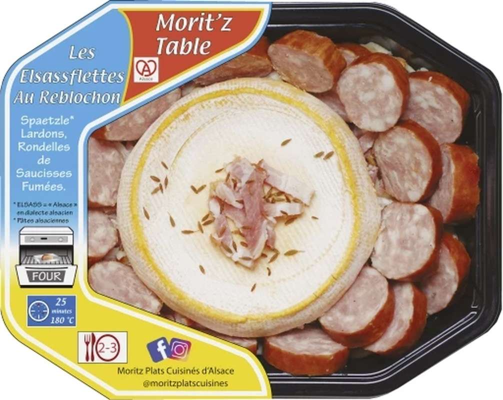 Elsassflettes au reblochon, Moritz (700 g) | Bam courses : Courses en ...