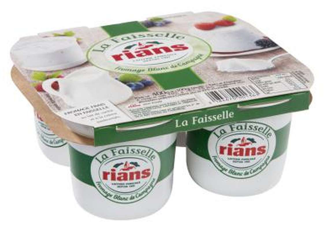 Mini-Faisselle 6% de MG, Rians (4 x 100 g) | La belle vie : Changez ...