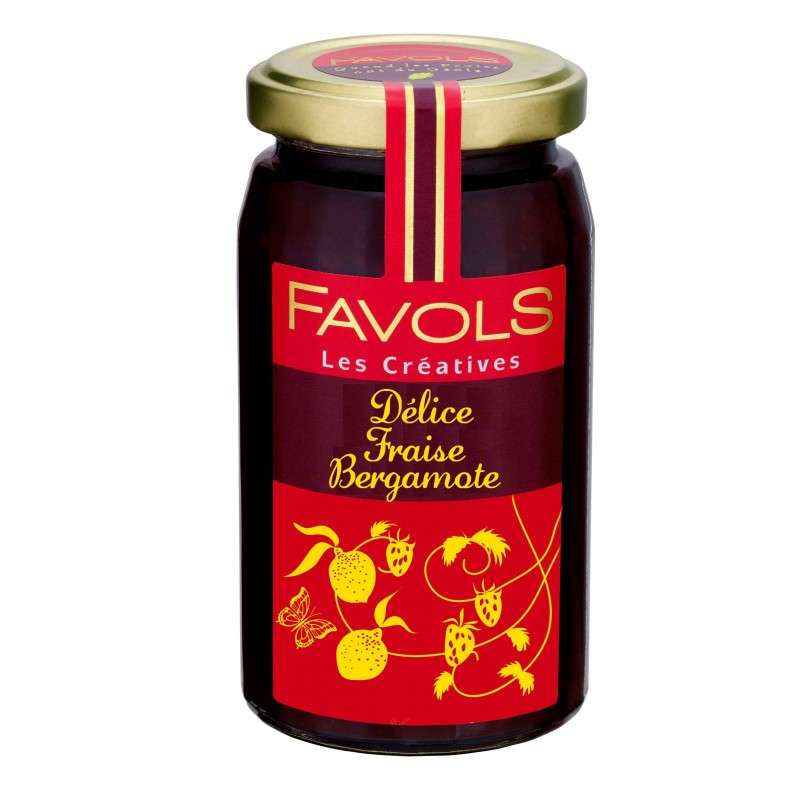 Confiture fraise bergamote, Favols (260 g) | La Belle Vie : Courses en ...