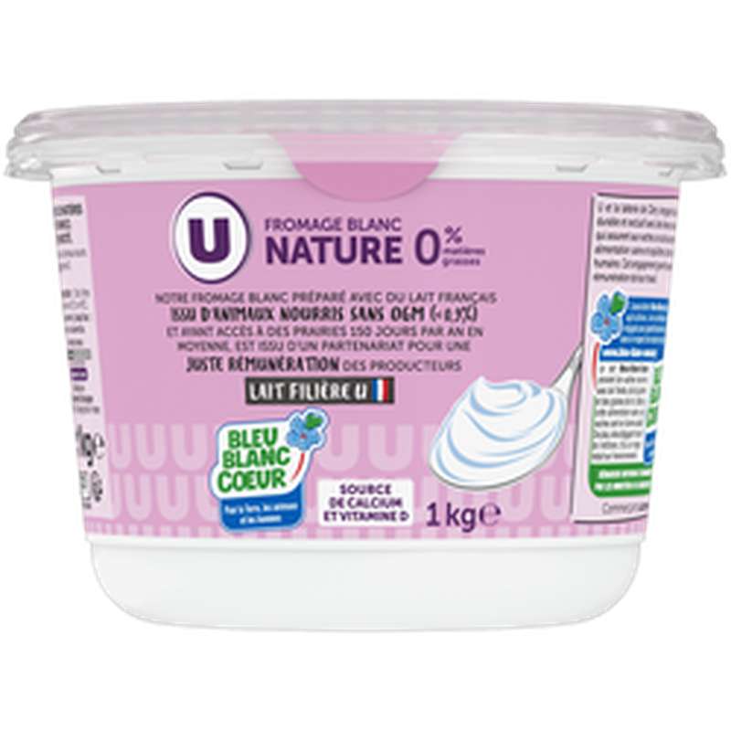 Fromage blanc nature 0% MG, U (1 KG) | La belle vie : Changez votre ...