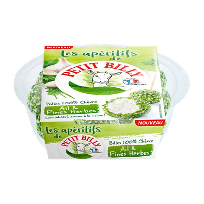 Fromage de chèvre frais pasteurisé chèvre ail et fines herbes, Petit ...