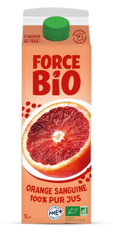 Jus d'orange sanguine BIO, Force BIO (1 L) | La Belle Vie : Courses en ...