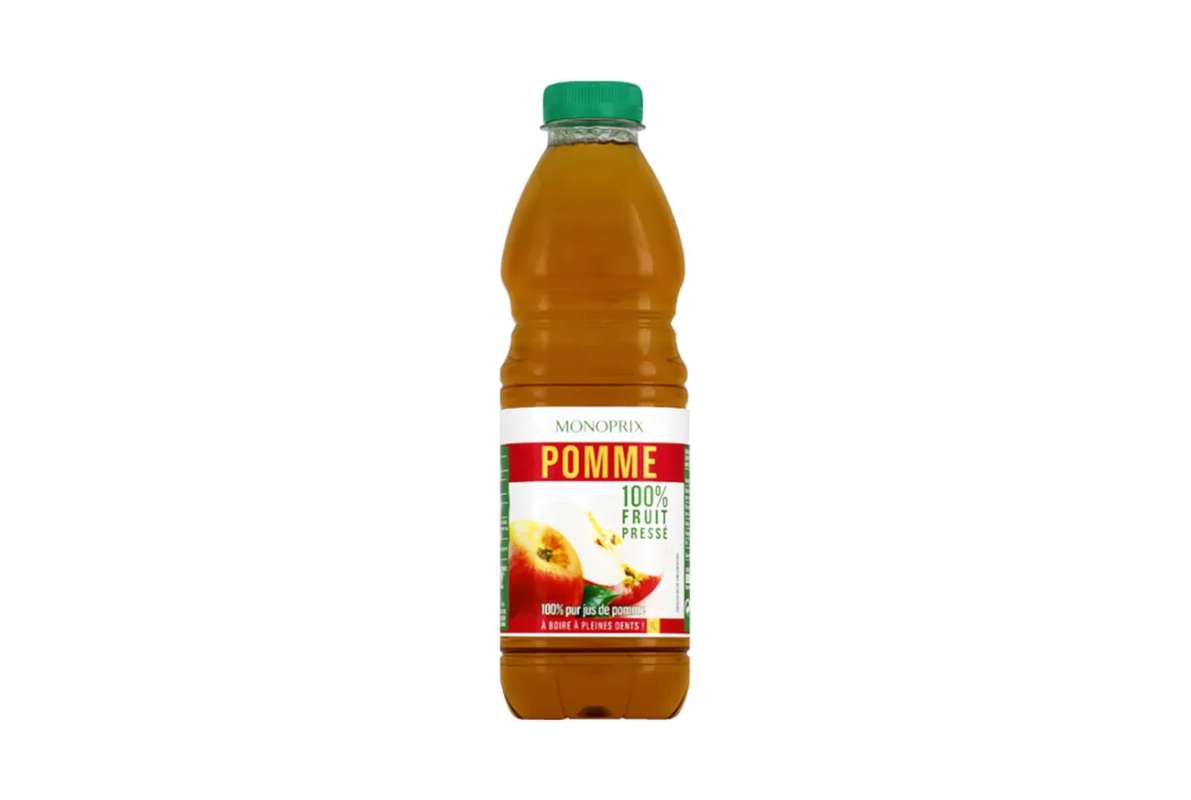 Jus de Pomme 100% Fruit Pressé, Monoprix (1 L) | Frichti market ...