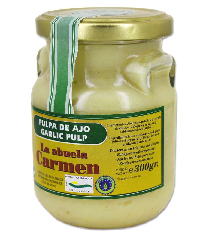 Pulpe d'ail Bio, La Abuela Carmen (300 g) - DLUO 09/16 | La Belle Vie ...