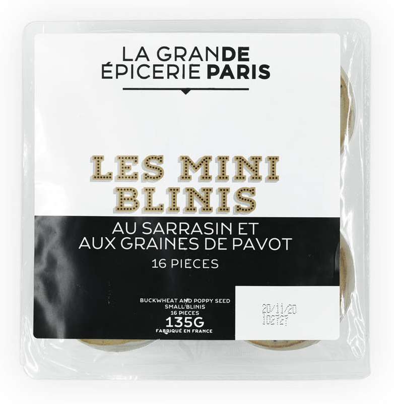Mini Blinis au sarrasin, La Grande Epicerie de Paris (x 16, 135 g) | La ...