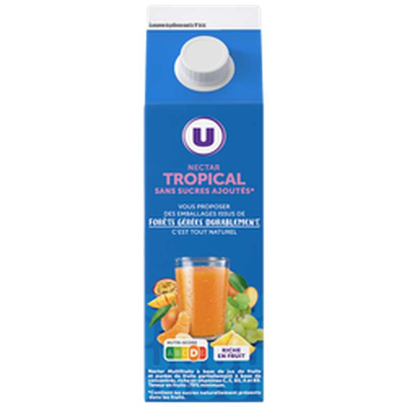 Nectar tropical sans sucres ajoutés, U (1 L) | La Belle Vie : Courses ...