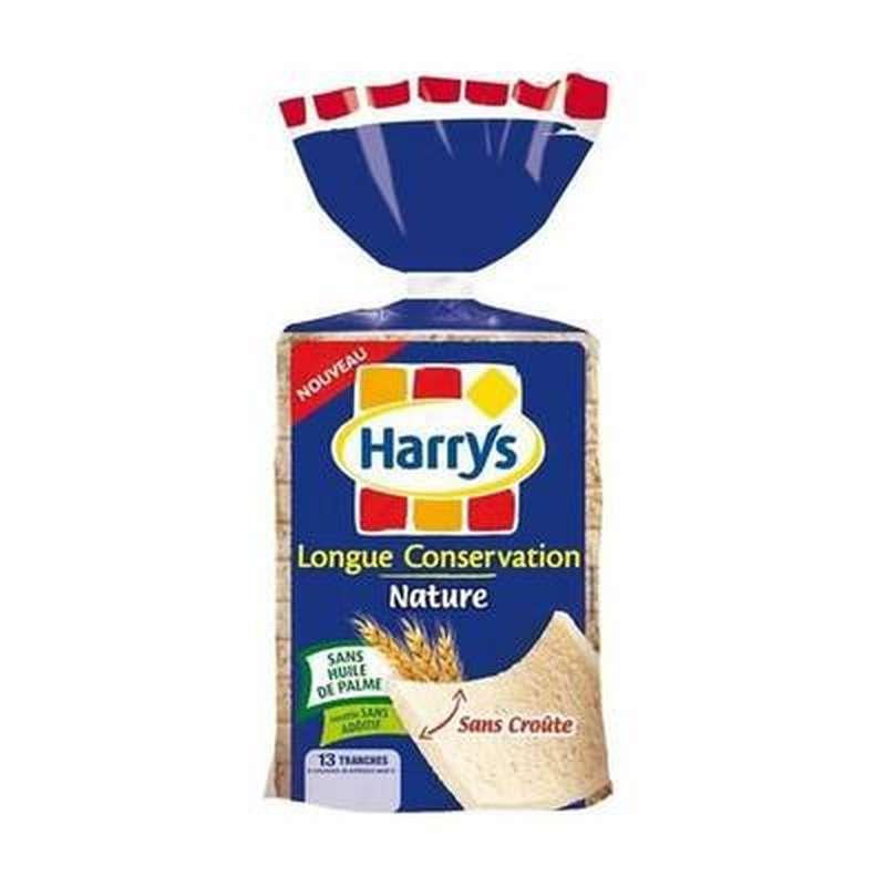 Pain de mie sans croûte longue conservation, Harry's (325 g) | La Belle ...