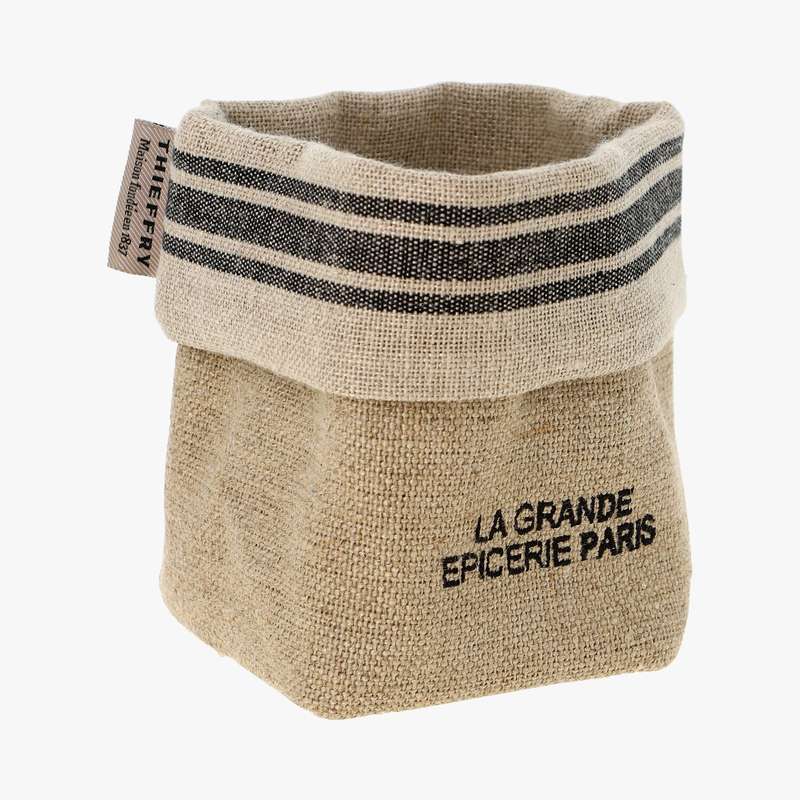 Panière en lin brut petit modèle, La grande épicerie de Paris (1kg ...