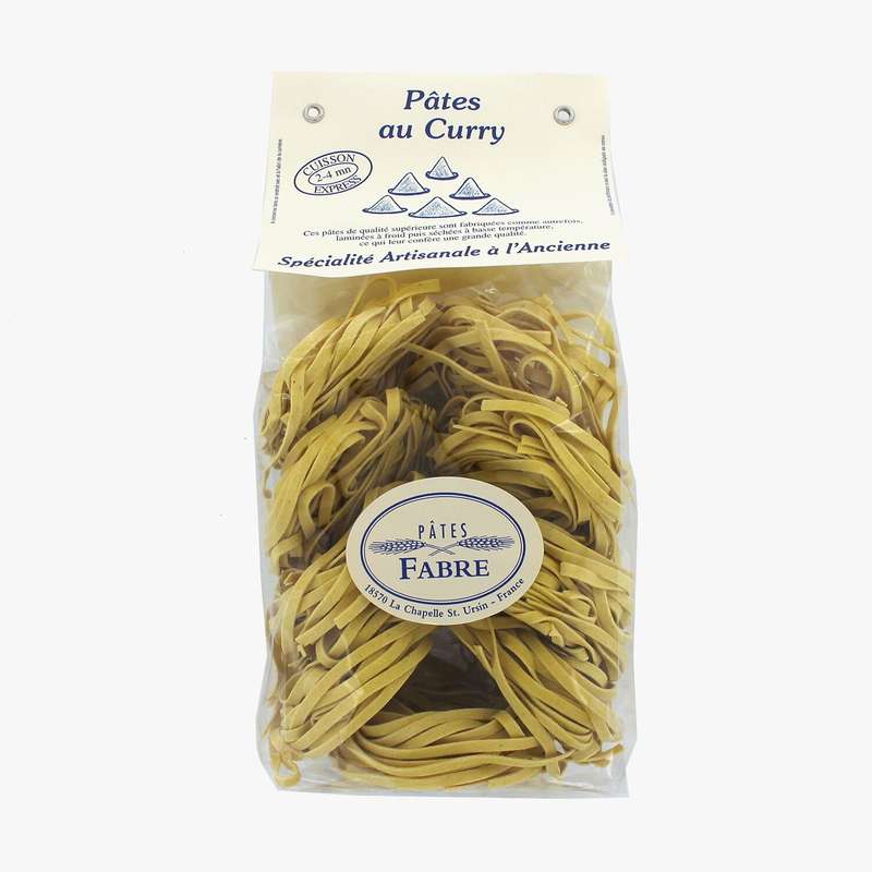 Pâtes tagliatelle au curry, Pâtes Fabre (250g) | La Belle Vie : Courses ...
