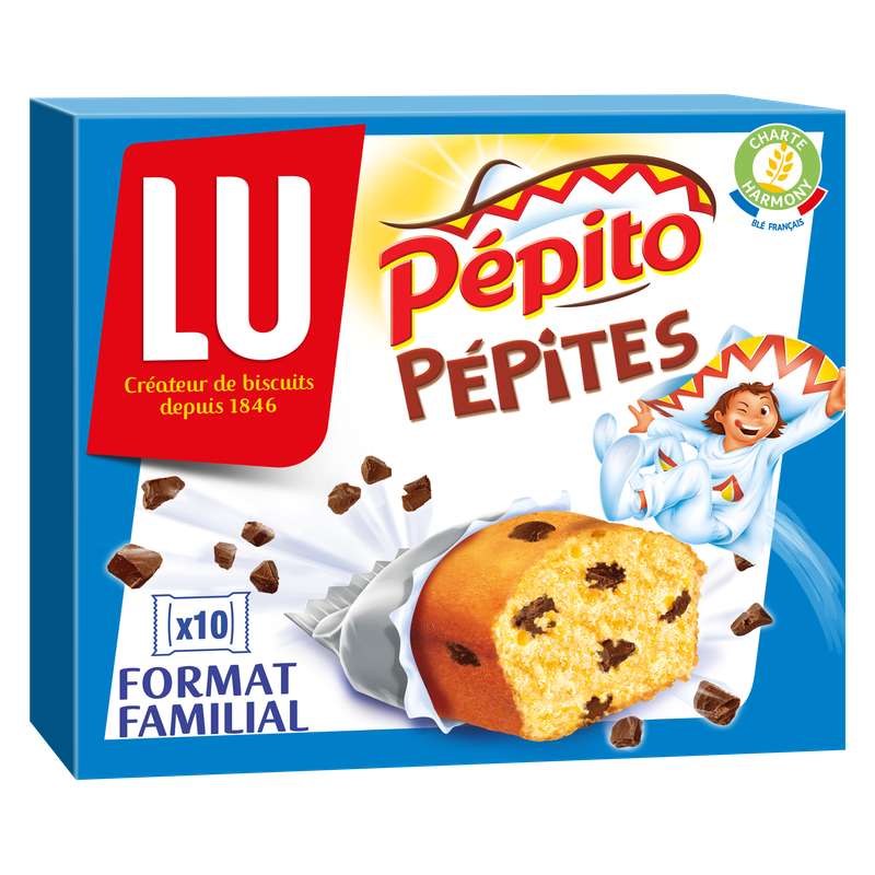 Pépito choco pépites de chocolat, Lu (x 10, 300 g) | La belle vie ...