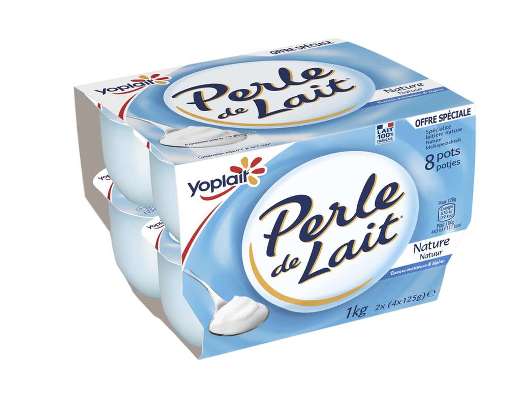 Perle de lait nature, Yoplait (8 x 125 g) | La belle vie : Changez ...