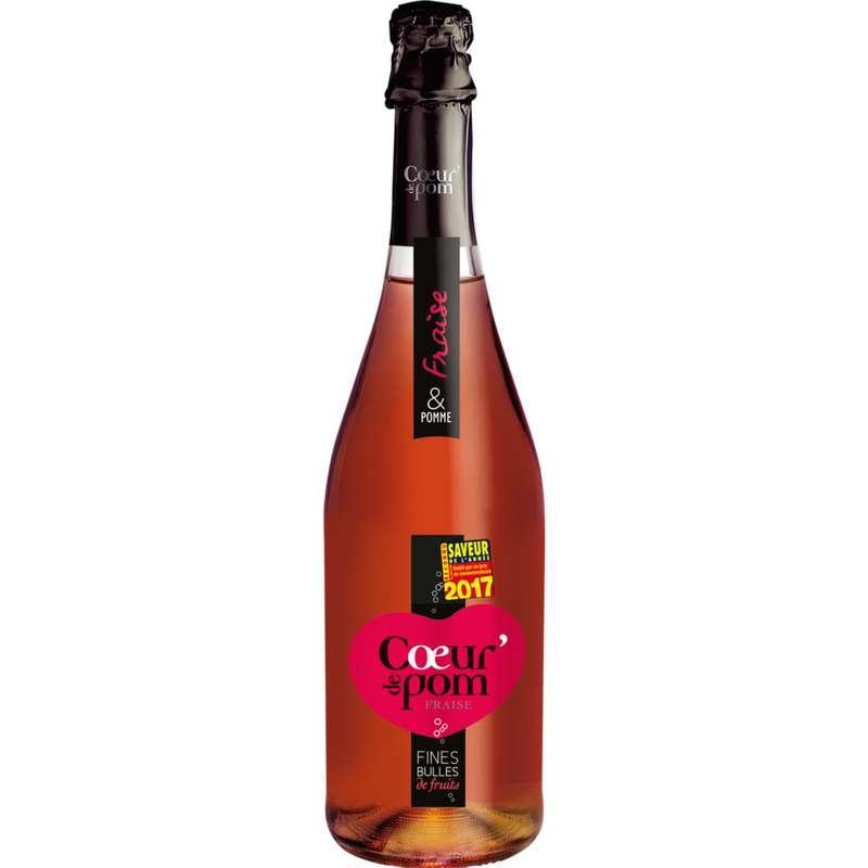 Pétillant de fruits pomme et fraises, Coeur de Pom' (75 cl) | Bam ...