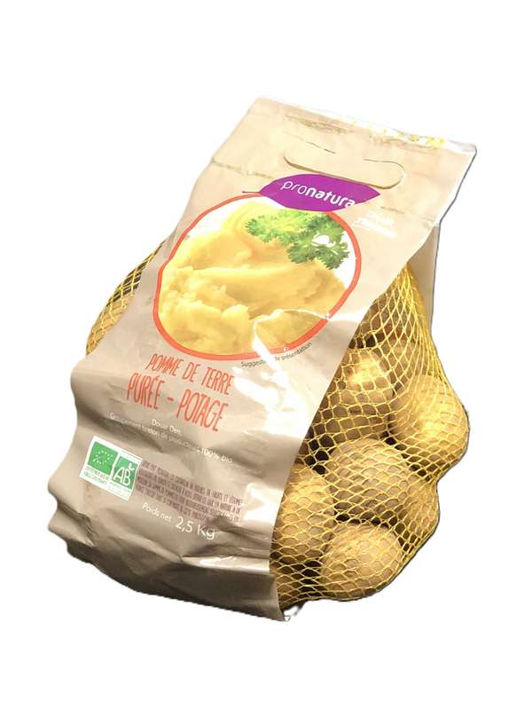 Pomme de terre purées, potages "Maïwen" BIO (filet de 2,5 kg), France ...