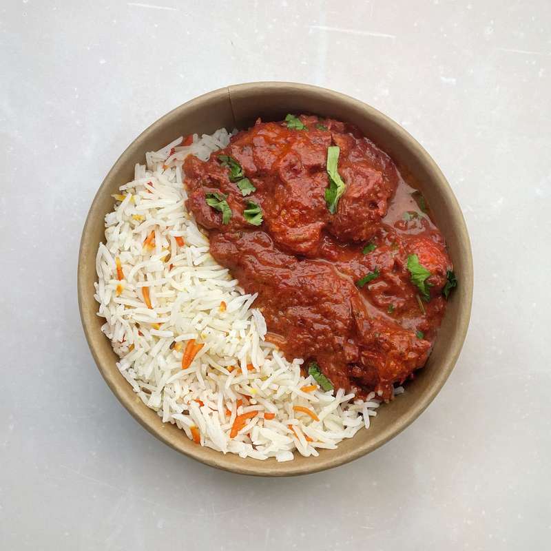 Poulet fermier Madras, riz basmati (350 g) | La Belle Vie : Changez ...