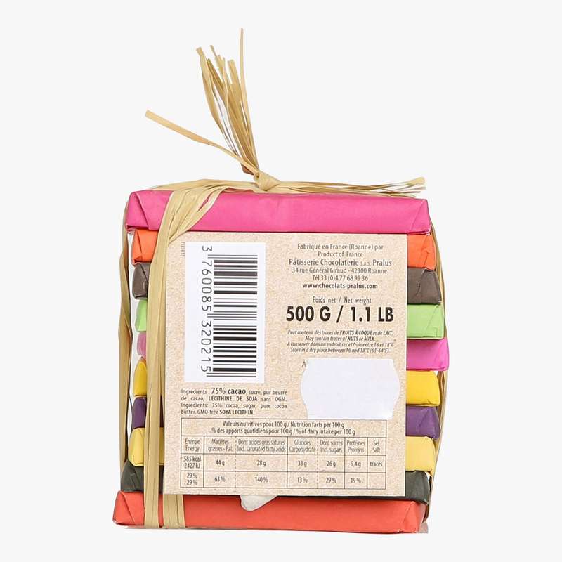 Pyramide des Tropiques - Assortiment de 10 tablettes de chocolat 75% ...