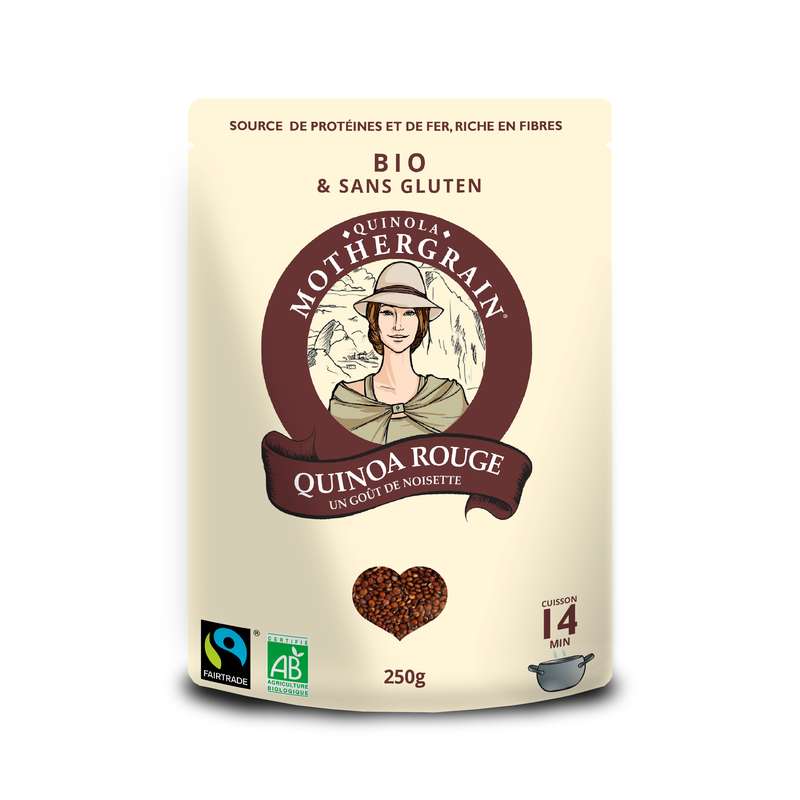 Quinoa rouge équitable BIO, Quinola (250 g) | La Belle Vie : Courses en ...