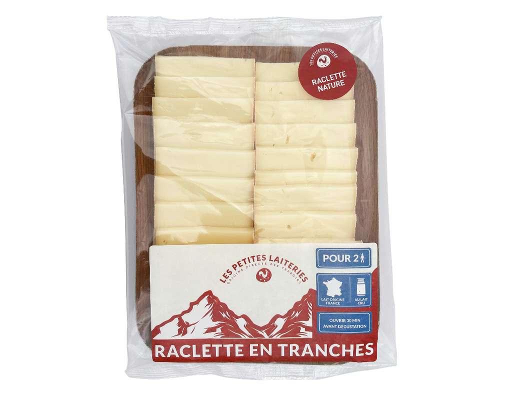 Raclette au lait cru nature, Les Petites Laiteries (2 personnes, 400 g ...