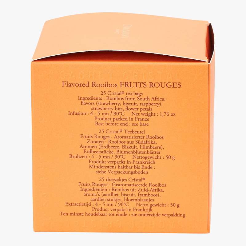 Rooibos parfumé Fruits Rouges - Boîte de 25 sachets, Dammann Frères ...