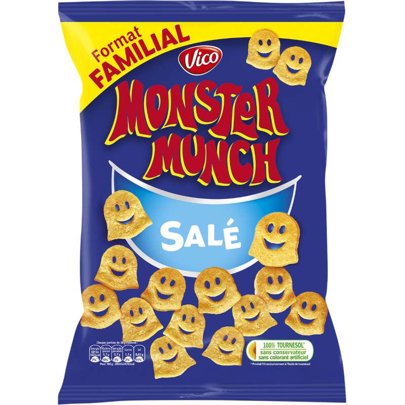 Monster Munch salé, Vico (format familial, 135 g) | La belle vie ...