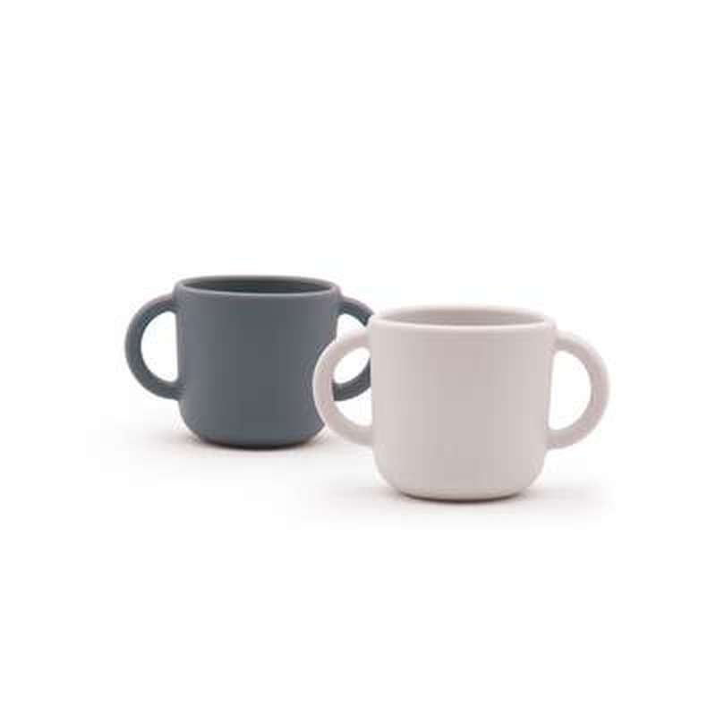 Set 2 tasses d'apprentissage en silicone Cloud / Storm, Ekobo (x2 ...