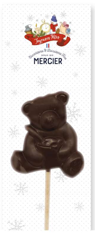 Sucette ourson chocolat noir, Daniel Mercier (x 1, 20 g) | La Belle Vie ...